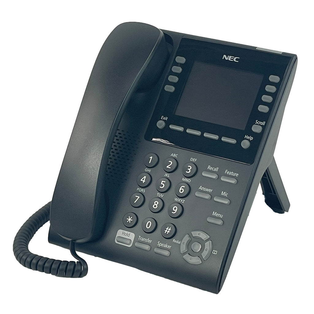 NEC DT820 ITY-8LCGX-1 8-Button DESI-Less Display Gigabit IP Phone (BE1 ...