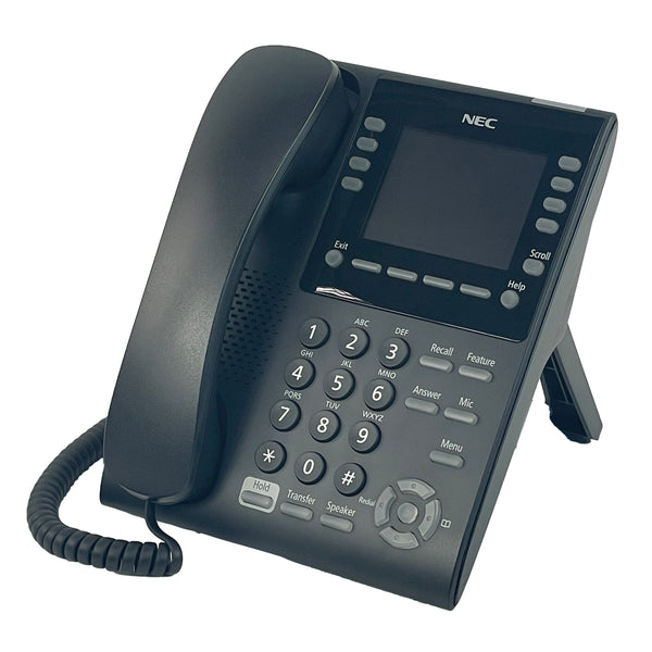 NEC DT820 ITY-8LCGX-1 8-Button DESI-Less Display Gigabit IP Phone (BE1 ...