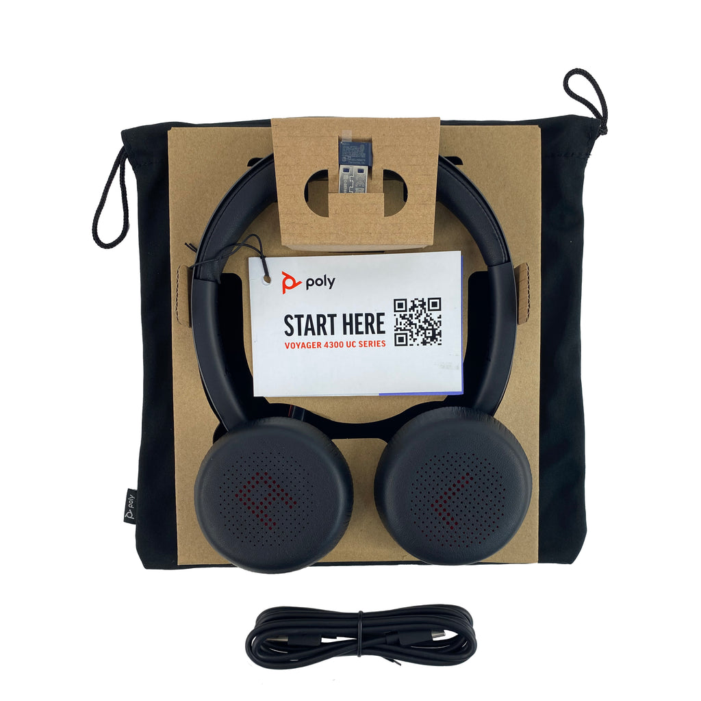 Poly Voyager 4320 Series UC Bluetooth Headset USB-A (218475-02) – Atlas ...