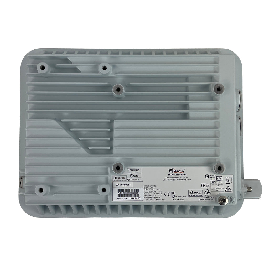 Ruckus T610s Outdoor 802.11ac Wave 2 Wi-Fi Access Point (901-T610-US51 ...
