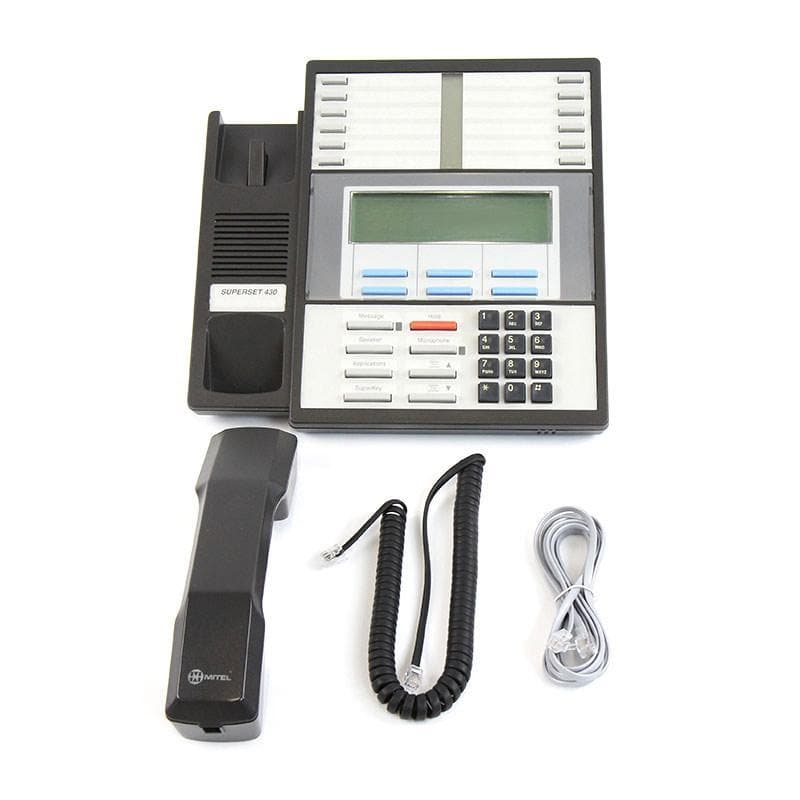 Mitel Superset 430 Digital Phone Dark Gray (9116-000-200) – Atlas Phones