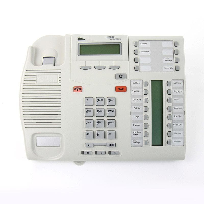 Norstar T7316E Digital Phone Platinum (NT8B27JAAB) – Atlas Phones