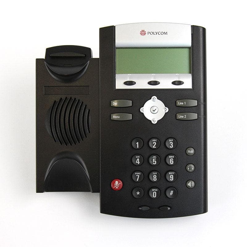 Polycom SoundPoint 330 IP Phone w/ AC (2200-12330-001) – Atlas Phones