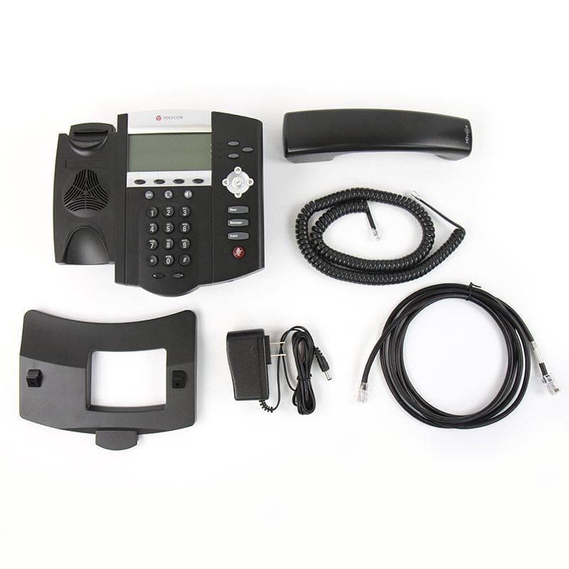 Polycom SoundPoint 450 IP Phone w/ AC (2200-12450-001) – Atlas Phones